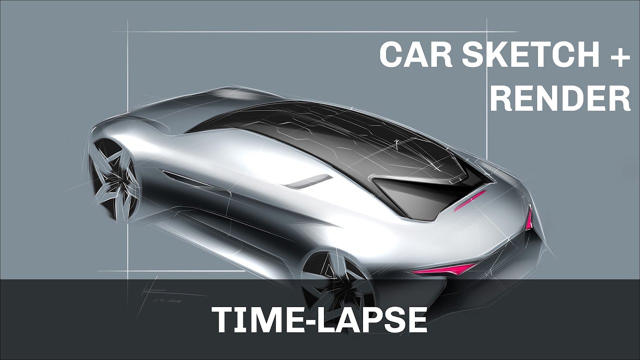 Car Sketch and Render | SketchBook Pro - YouTube