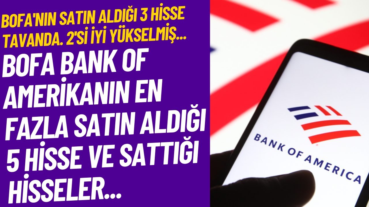 BofA Bank Of Amerika'nın Bugün Lot Bazında En Fazla Satın Aldığı ve ...