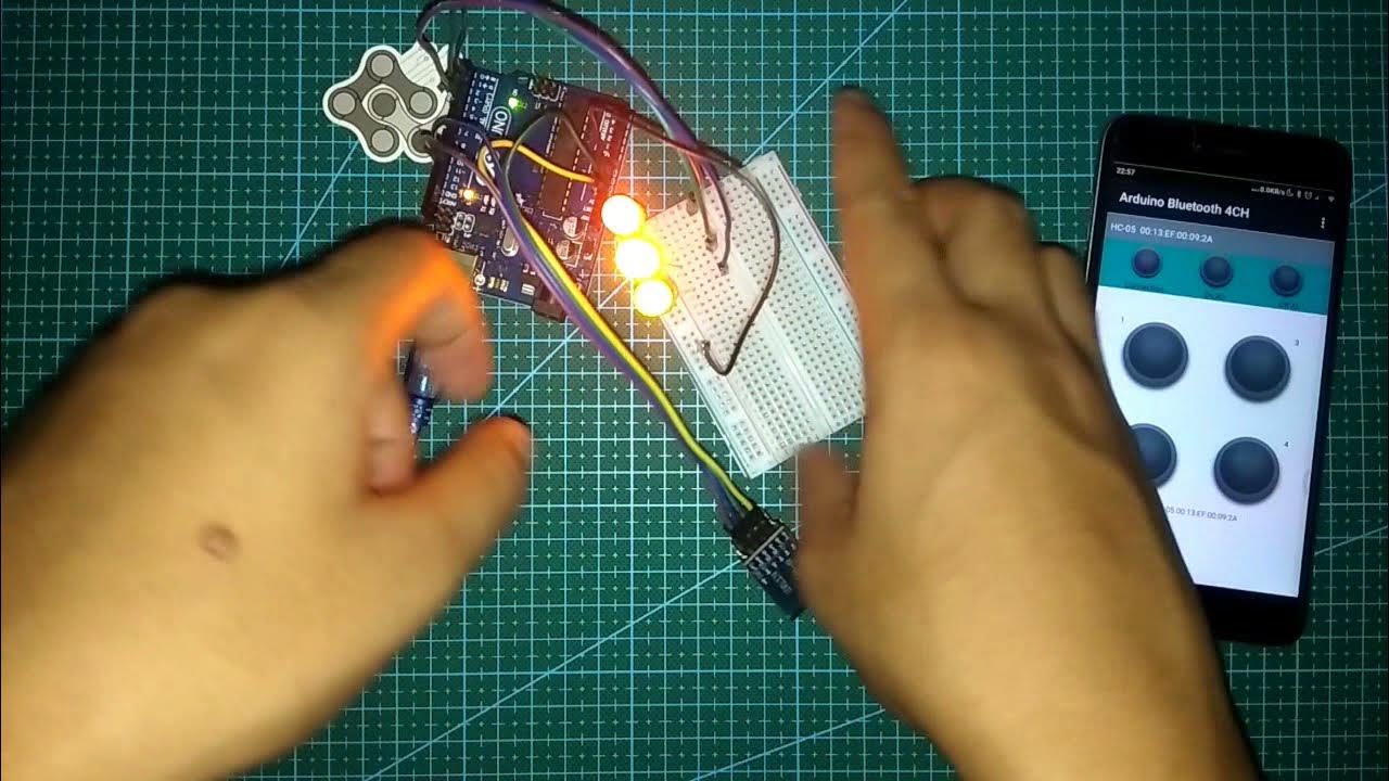 Arduino 2: Kontrol LED dengan Android Menggunakan HC-05 Bluetooth - YouTube