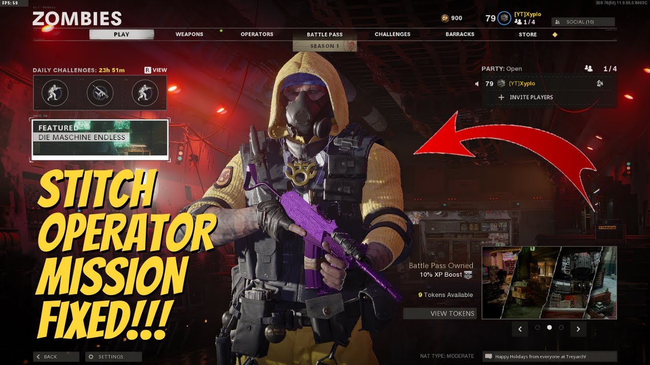 STITCH OPERATOR CHALLENGES FIXED CONTAINMENT ZONE BLACK OPS COLD WAR ...