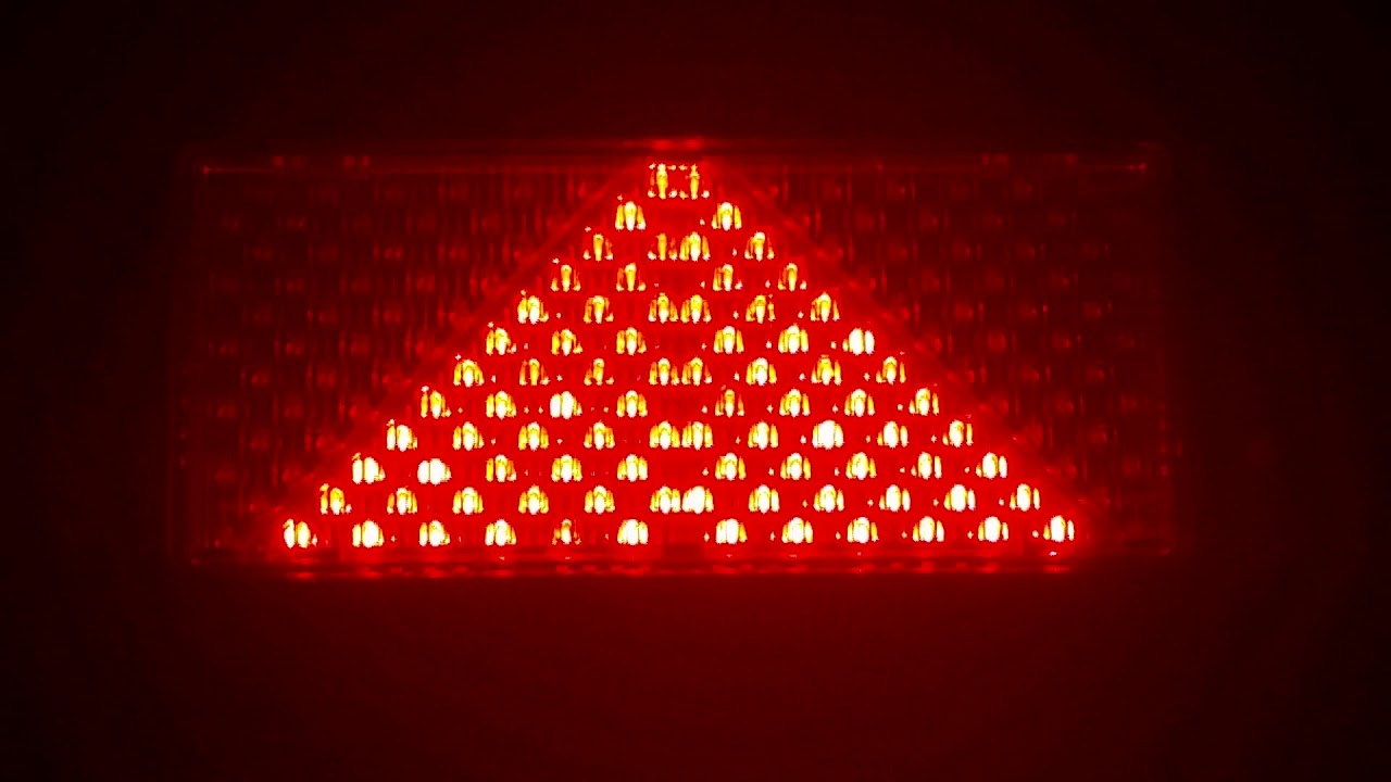 Federal Signal Delta Ray visor LED light patterns - YouTube