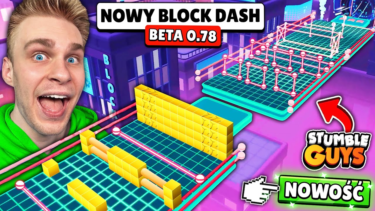 Zagrałem *PIERWSZY* w POLSCE 🇵🇱 w MAPĘ *BLOCK DASH RUSH* 💨 z NOWYMI ...