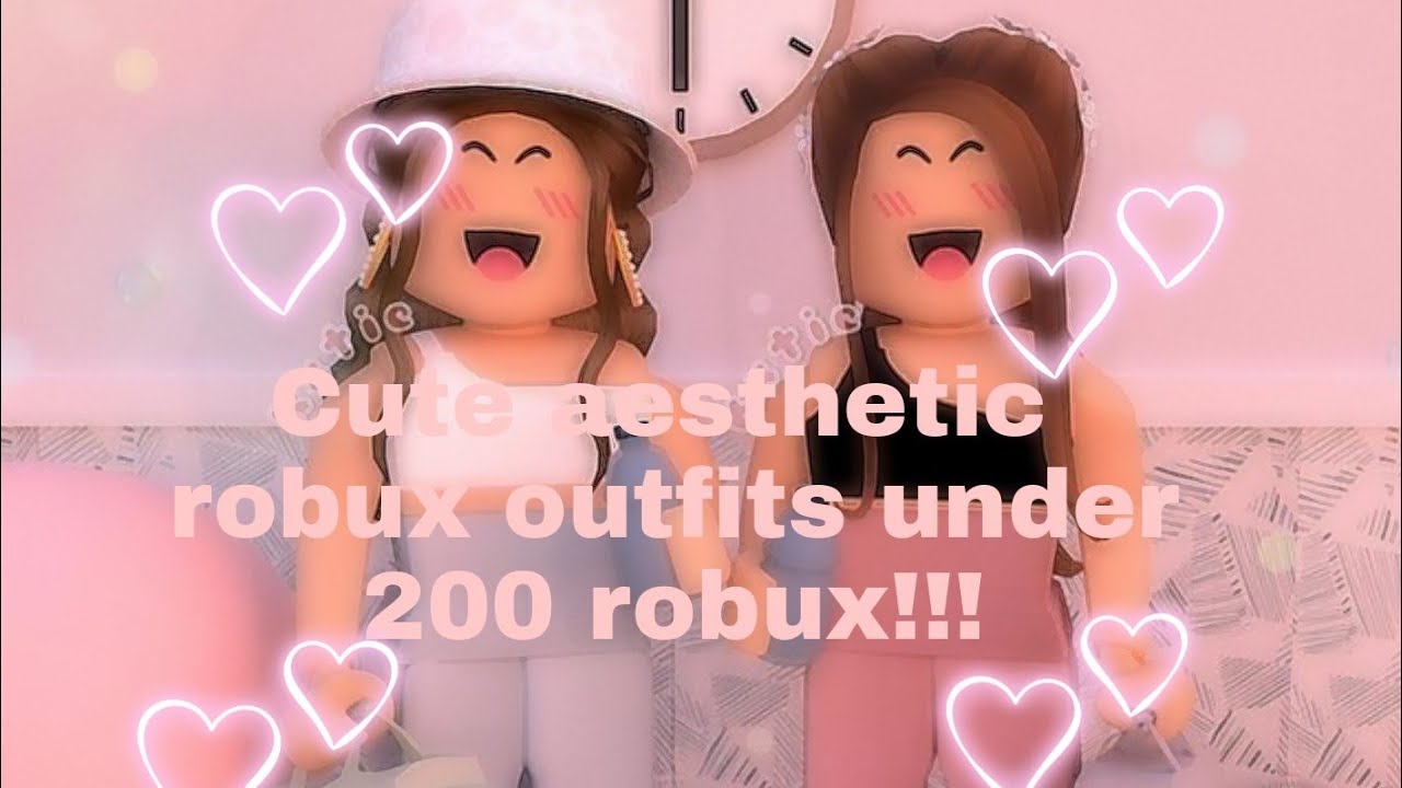 Cute aesthetic robux outfits under 200 robux💖💞 part 2! - YouTube