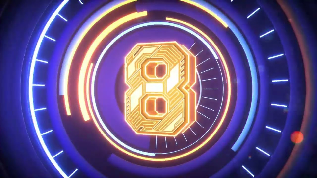 ANIMATED NUMBER 8 HD OPENER BACKGROUND - YouTube