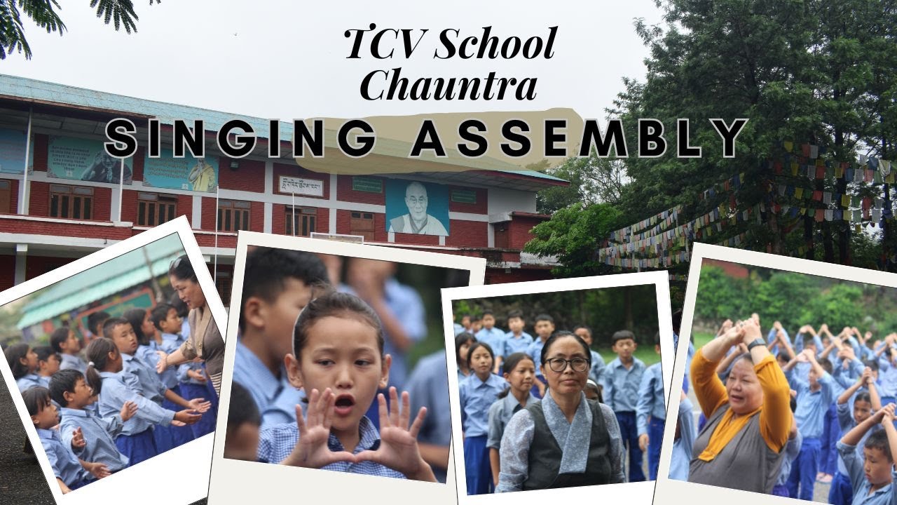 Junior Section English Singing Assembly || TCV School Chauntra || - YouTube