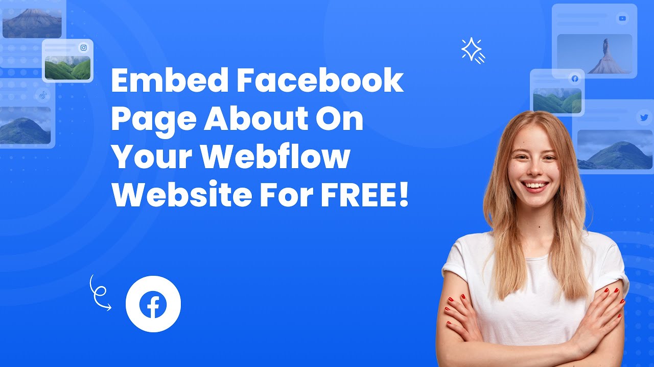How to embed Facebook page about on Webflow? - YouTube