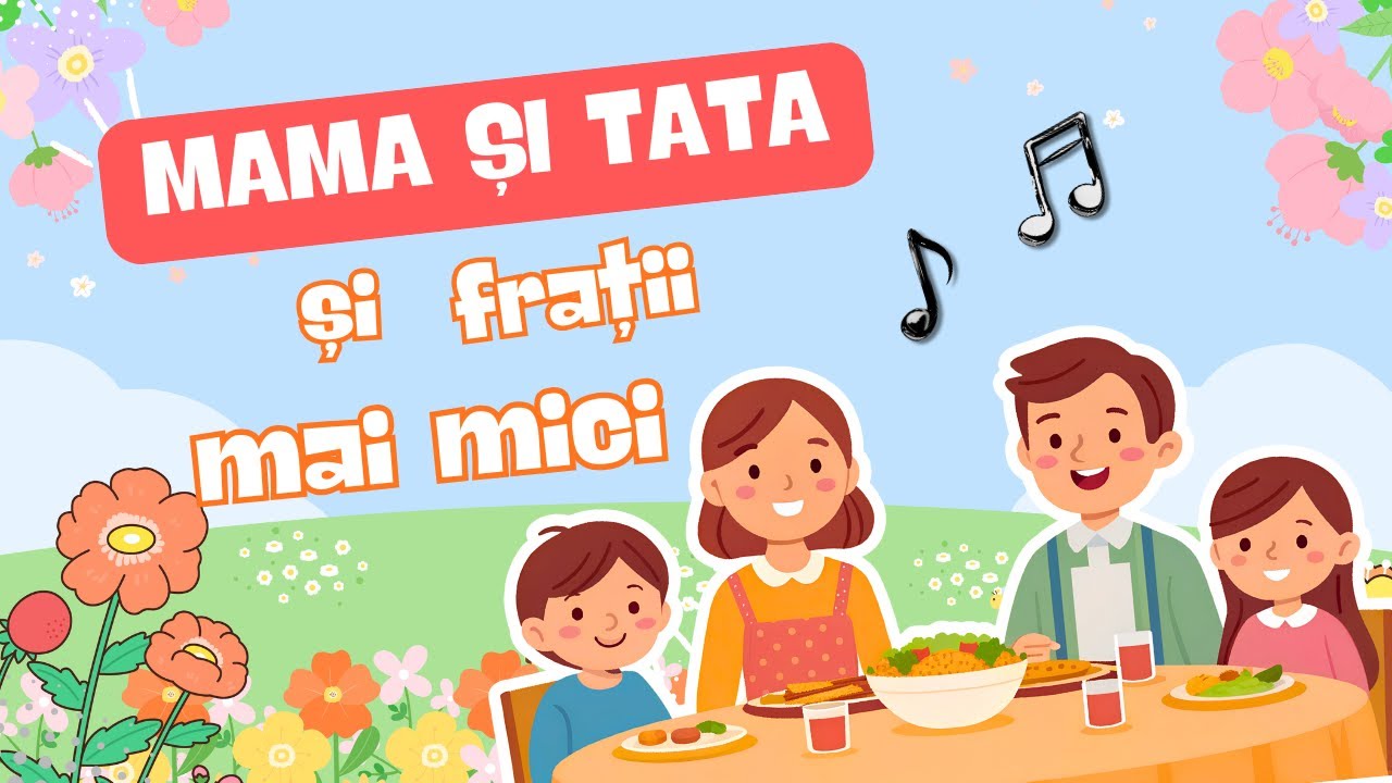 Mama si Tata si fratii mai mici | cantecel pentru copii - YouTube