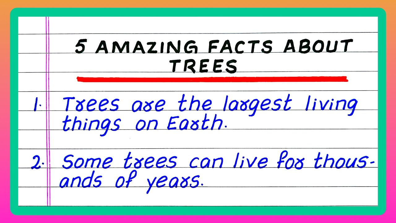 Amazing Facts about Trees | Interesting Facts about Trees | 5 | Five ...