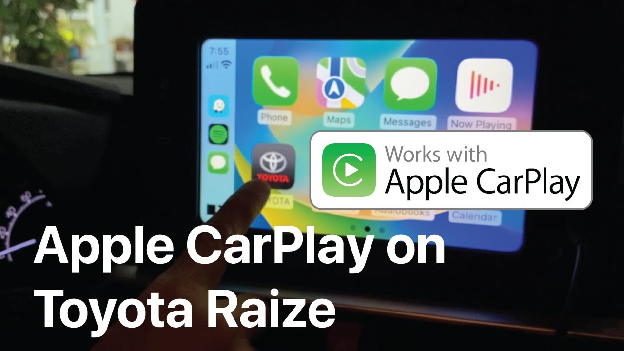 How to use Apple CarPlay on your Toyota Raize - YouTube
