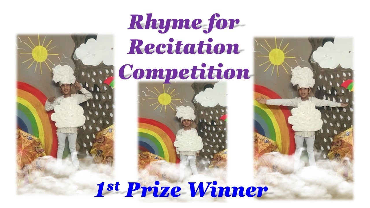 Rhyme Recitation Competition | Poem on Clouds | Nature | Rainy Season ...
