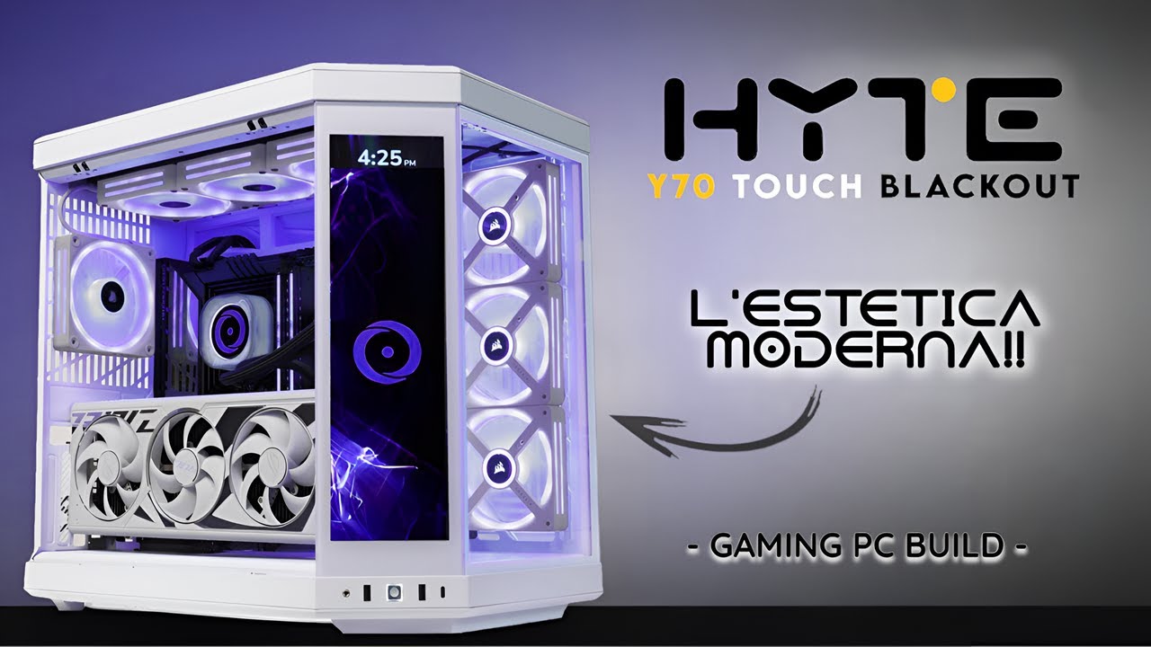 TOUCHSCREEN INTEGRATO! Hyte Y70 Touch, Gaming PC Build, ASUS ROG RTX ...