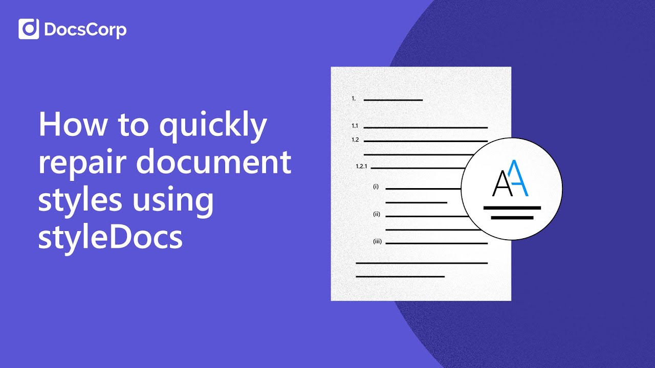 How to quickly repair document styles using styleDocs | Document ...