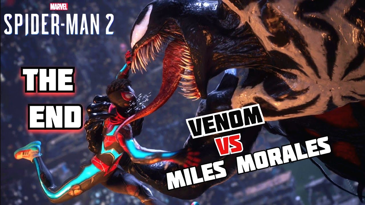 Miles Morales Vs Venom - Marvel's Spider-Man 2 ENDING PS5 - YouTube