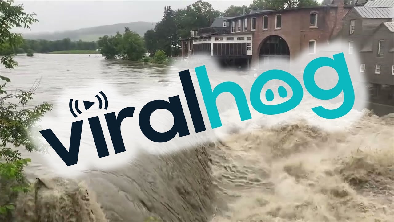 Flooding in Quechee, Vermont || ViralHog - YouTube