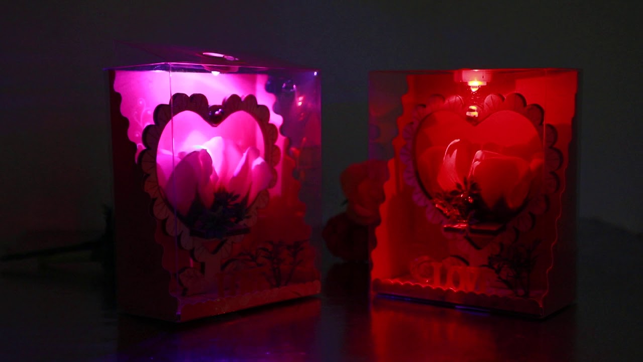 LOVE HEART LIGHT BOX - YouTube