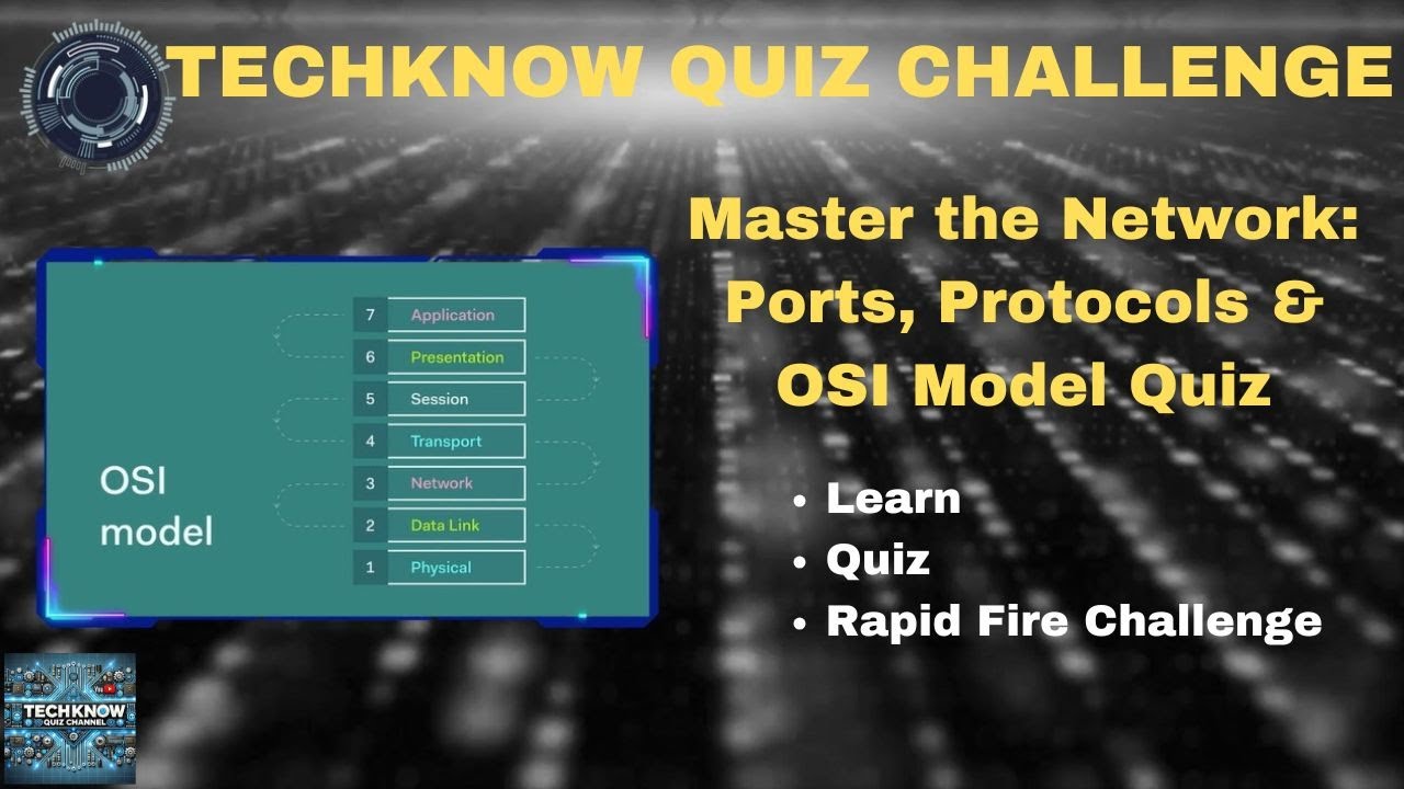 TechKnow Pro Quiz - Ports and Protocols - YouTube