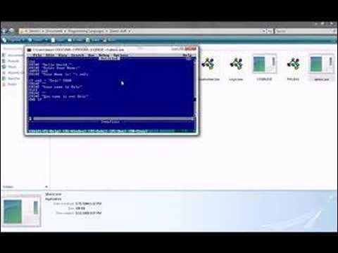 Basic Programming - QBasic Tutorial One - YouTube