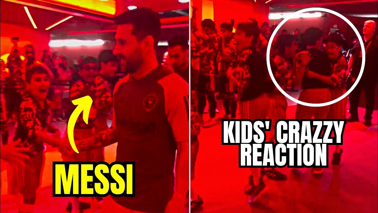 Kids' Crazy Reactions After Meeting Messi in the Tunnel | Messi Goal ...