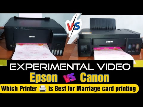 #Experiment of Epson vs Canon Printer / #Which Printing is Best for ...