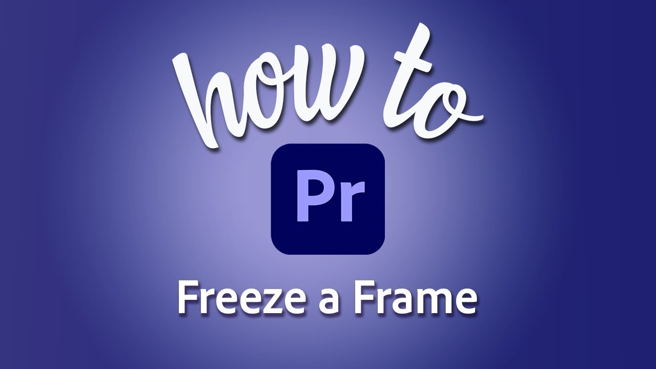 How to Freeze and hold frames in Premiere Pro I how to pause video ...