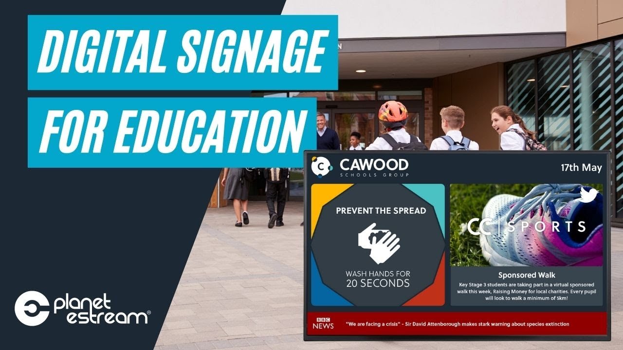 Digital Signage for Education | Planet eStream - YouTube