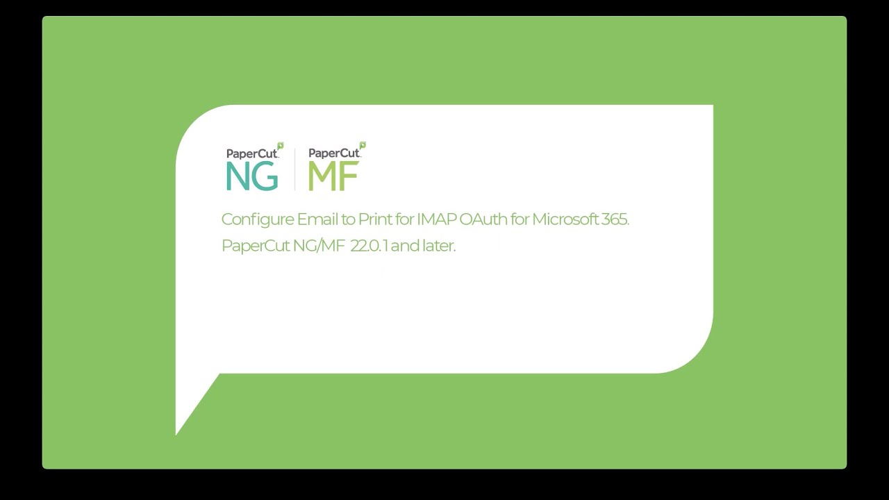 How to configure email to print for IMAP OAuth for Microsoft 365 - YouTube