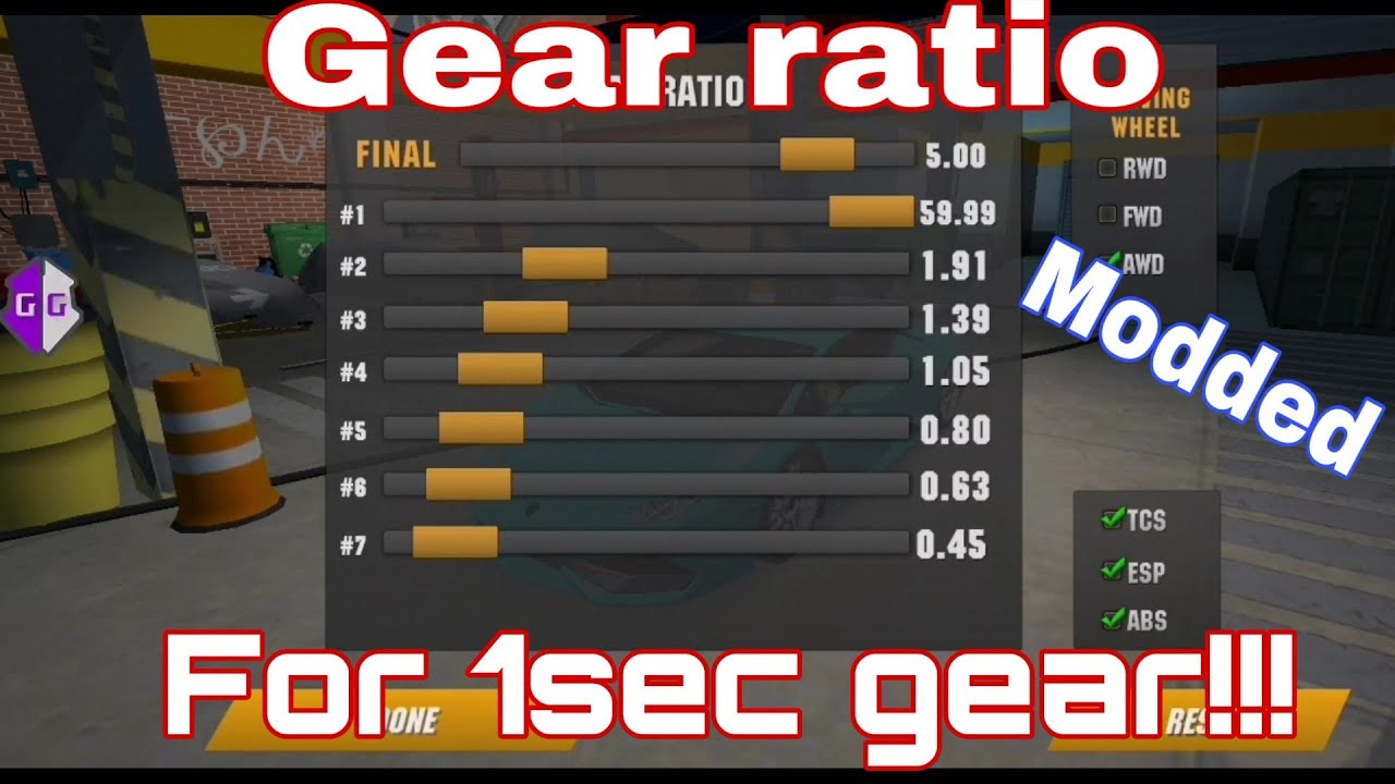 GEAR RATIO Modded For 1sec car Parking Multiplayer YouTube gear-ratio-modded-for-1sec-car-parking-multiplayer-youtube