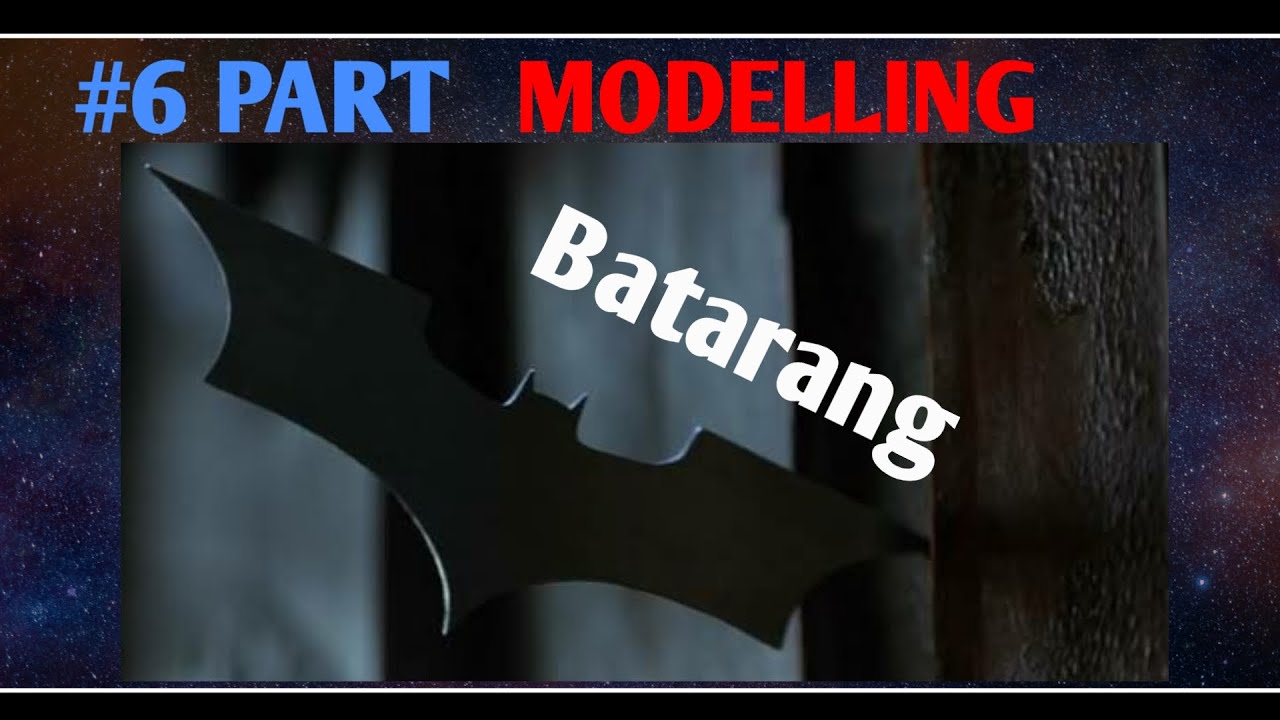 Catia V5 Part design | Batman Batarang Weapon Design || Catia V5 ...