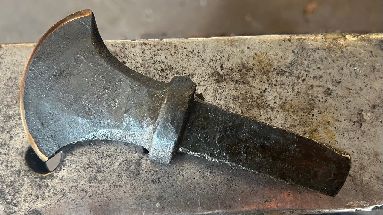Forging a Hot Cut Hardy - YouTube