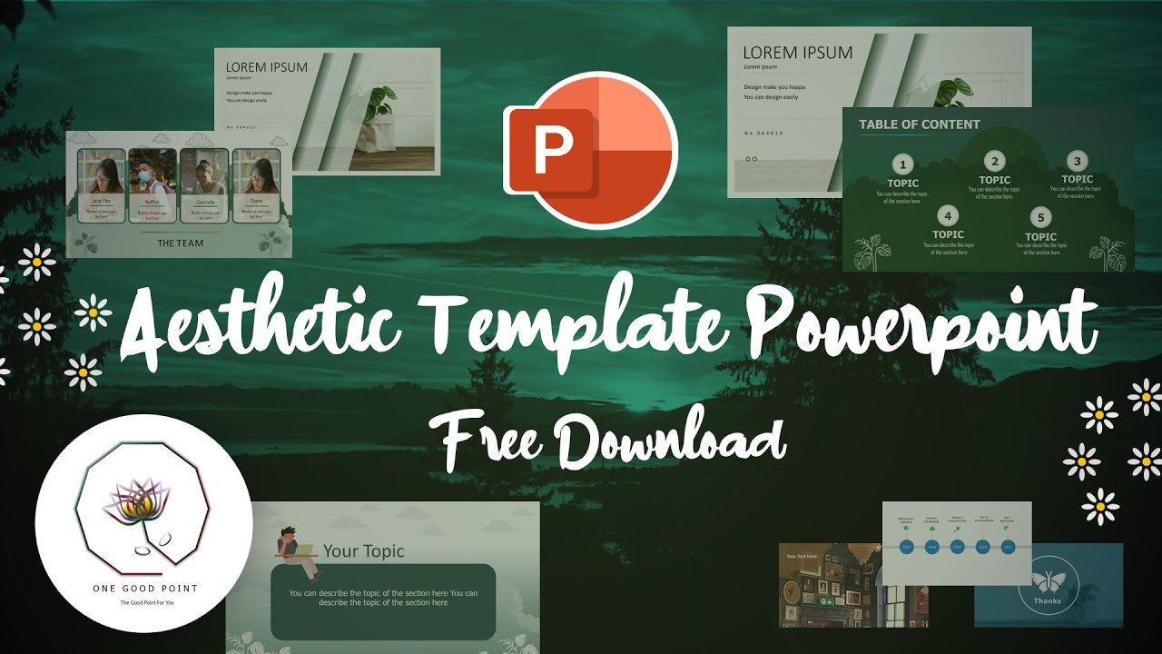 Template PPT Gratis Free Download | Morph Transtition | Green Fresh PPT ...