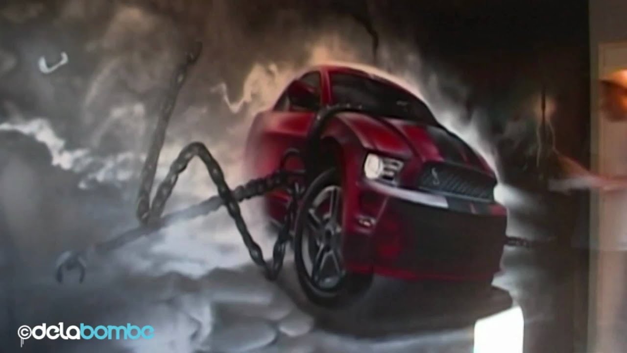 Déco graffiti - Ford Mustang - YouTube