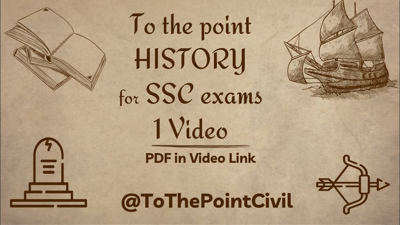 SSC HISTORY quick REVISION with Handwritten PDF note in link - YouTube