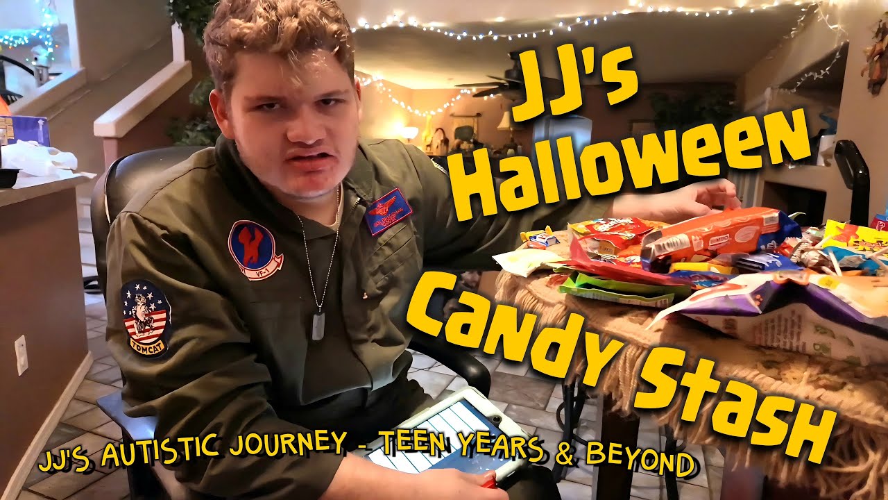 JJ's Halloween Candy Stash - YouTube