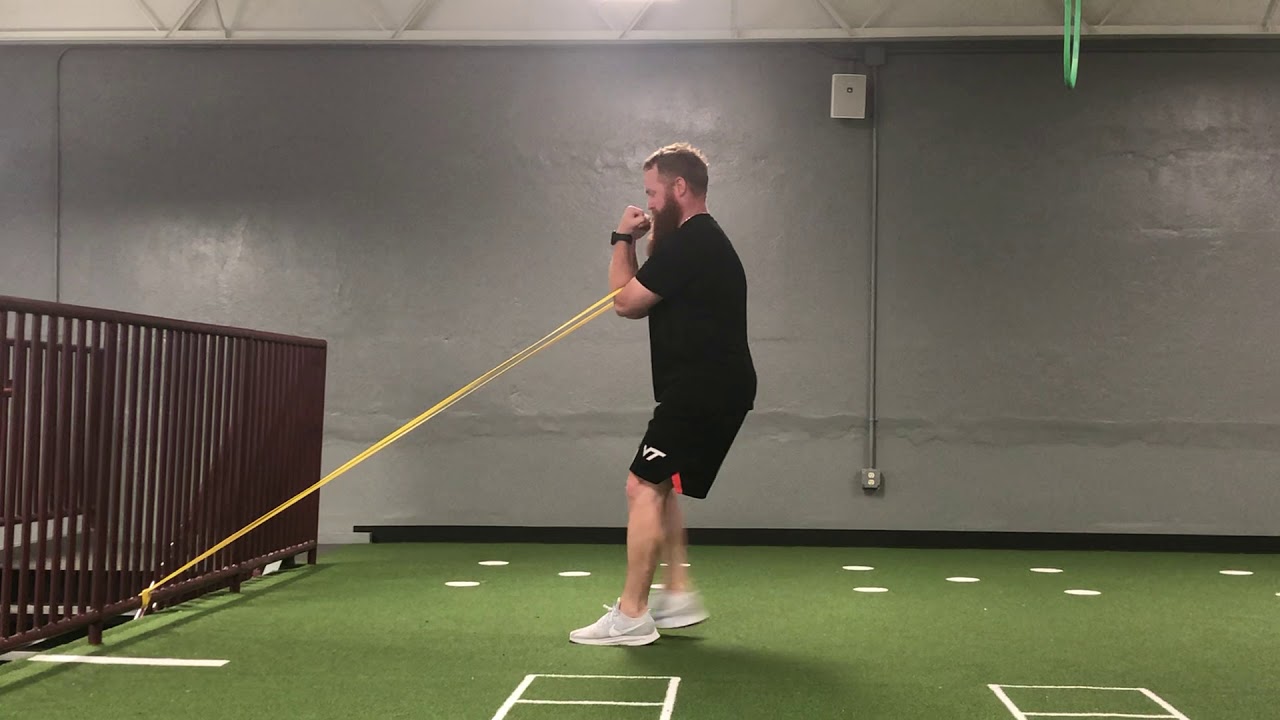 Banded Zercher Reverse Lunge - YouTube