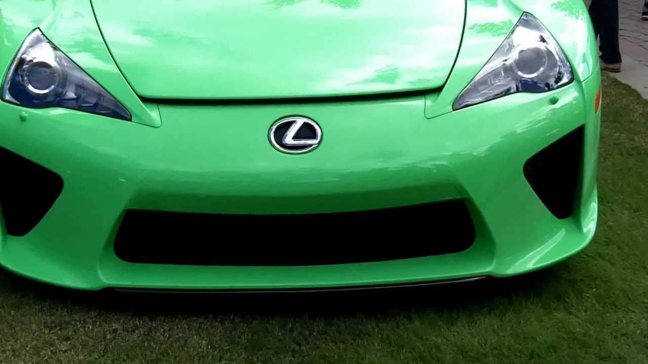 2012 Lexus LFA Neon Green - YouTube
