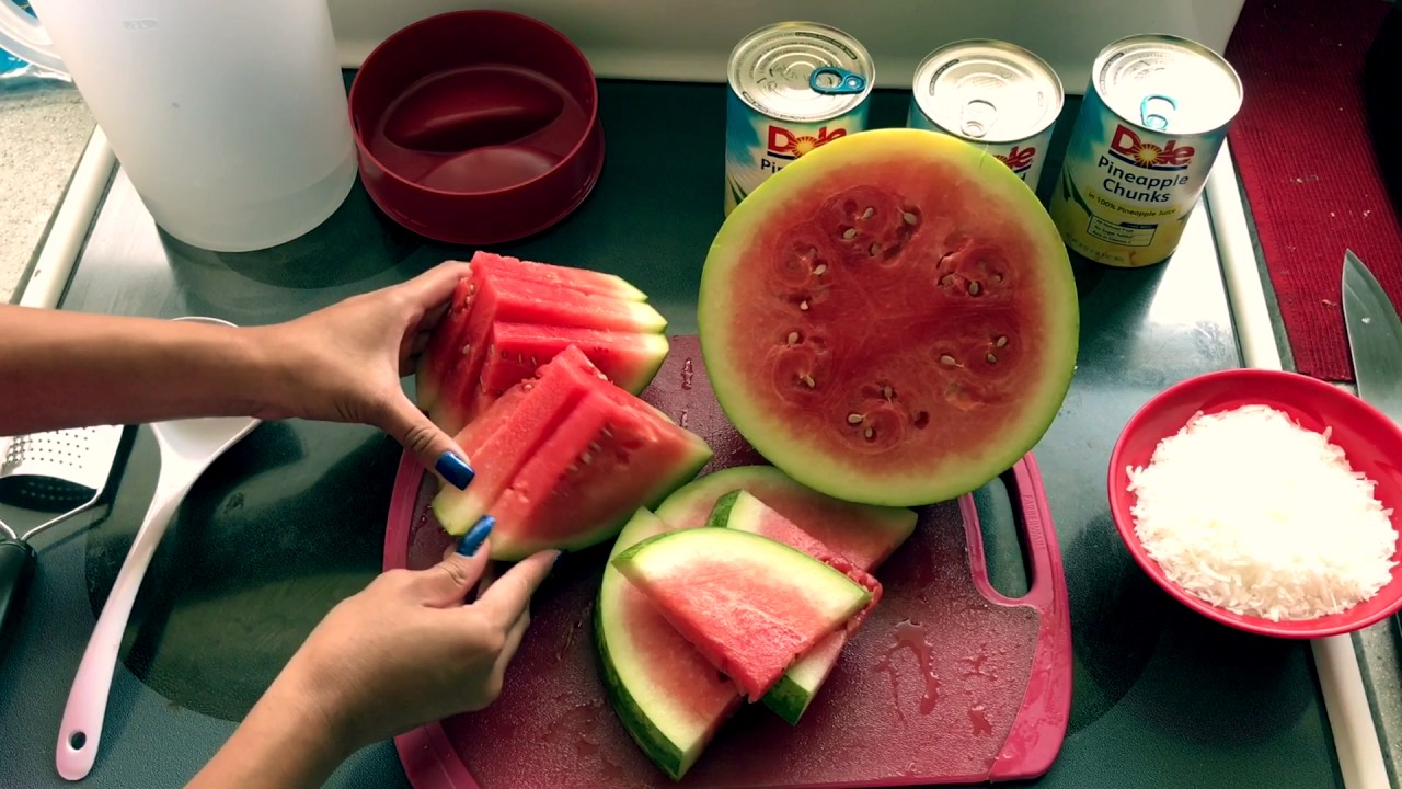 Kupuna Project - Watermelon Otai (coconut) - YouTube