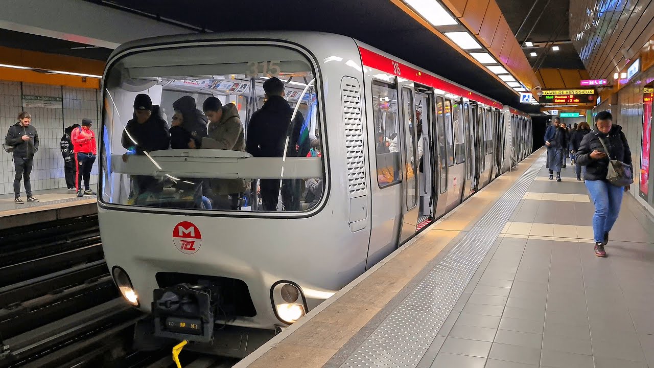 Metro Ligne D Lyon - Mermoz-Pinel - YouTube