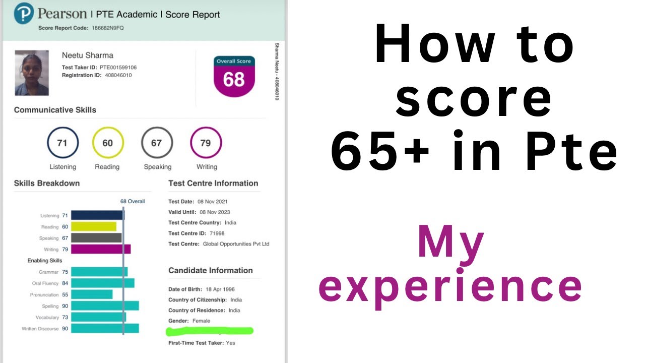 How to score 65+ in Pte || International student || #studyabroad2024 # ...