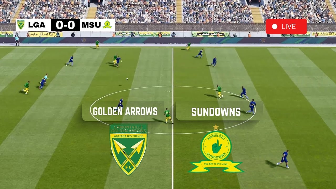 🔴LIVE: Sundowns vs Golden Arrows I South African Premiership Match ...
