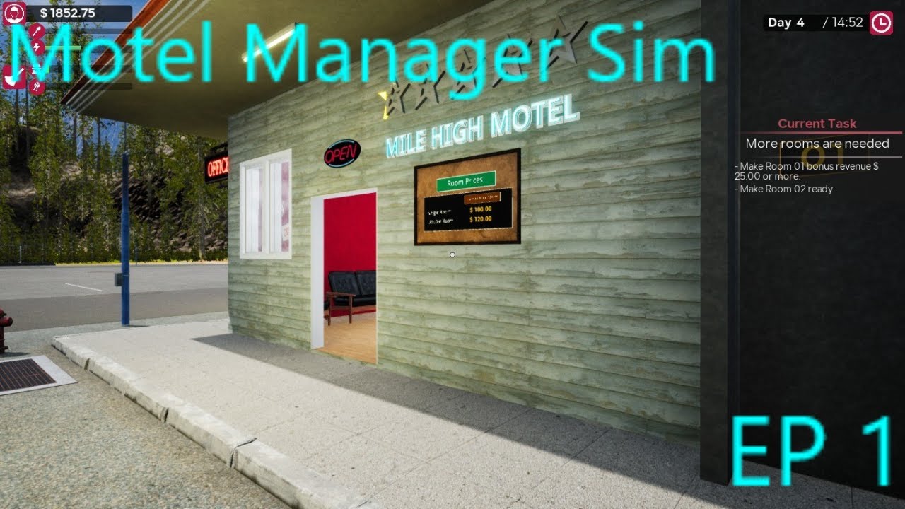 Motel Manager Sim EP1 - YouTube