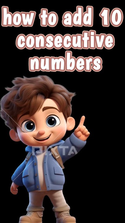 how to add 10 consecutive numbers very easily #viral #viralmaths #ytshorts - YouTube