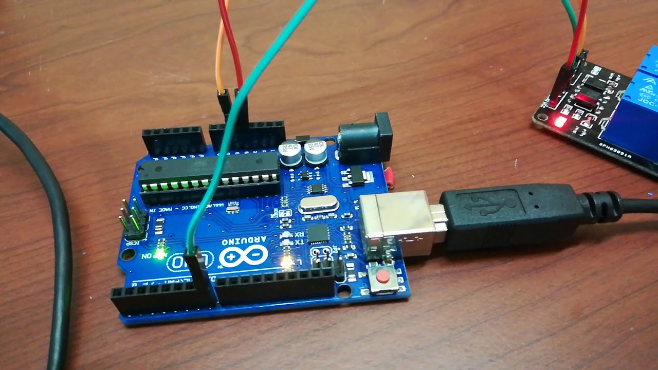 INTERFACING RELAY AND BULB WITH ARDUINO - YouTube