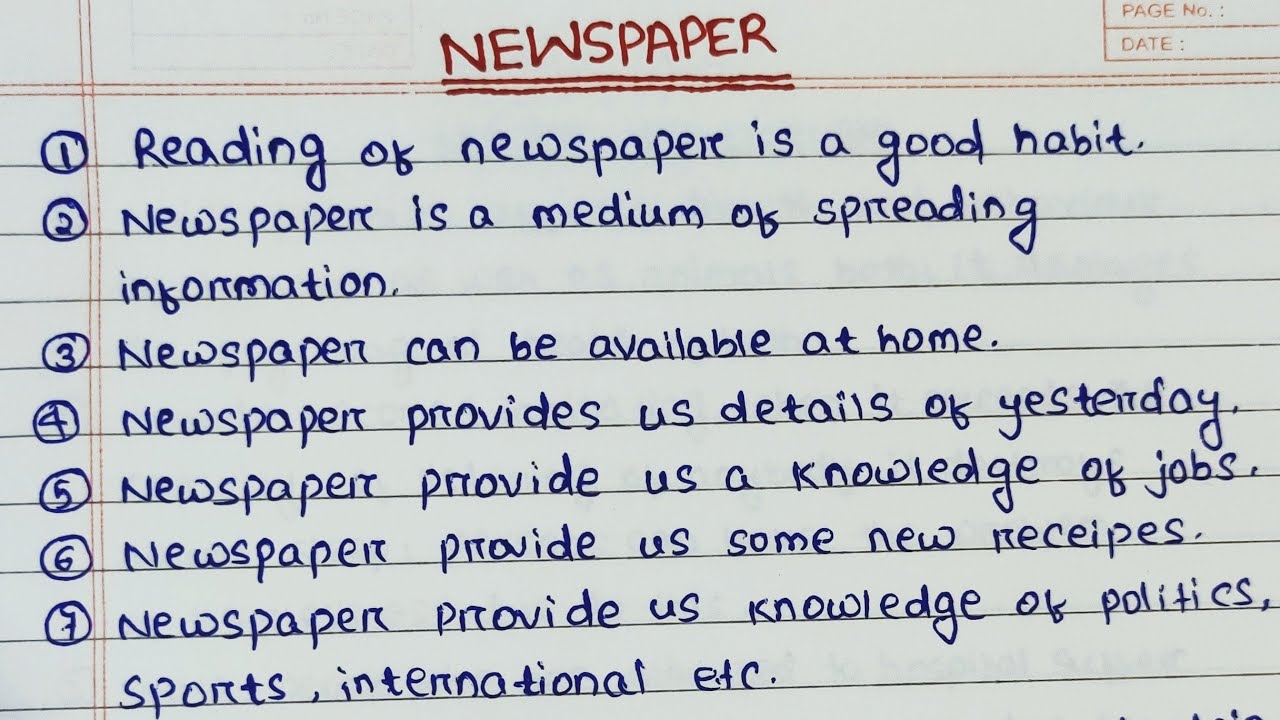 Importance Of Newspaper 10 Lines My Favourite Newspaper Essay In importance-of-newspaper-10-lines-my-favourite-newspaper-essay-in