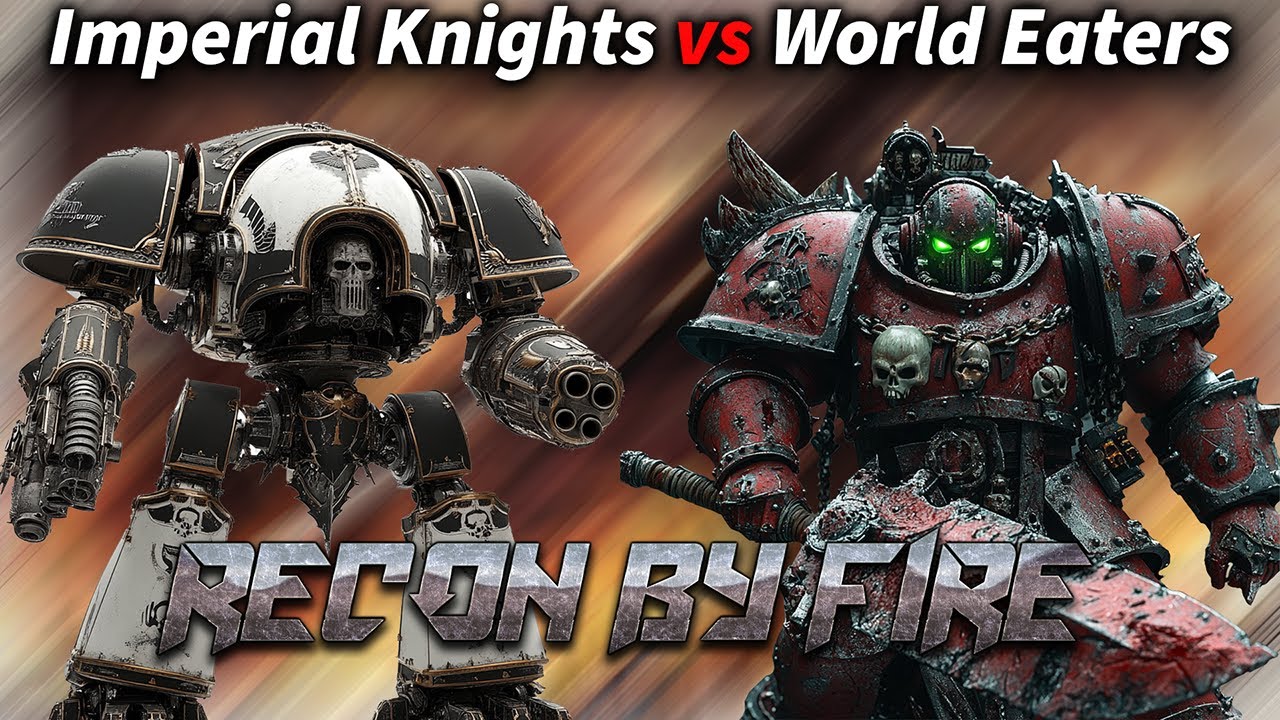 Imperial Knights vs World Eaters RBF15 warhammer 40k battle report ...