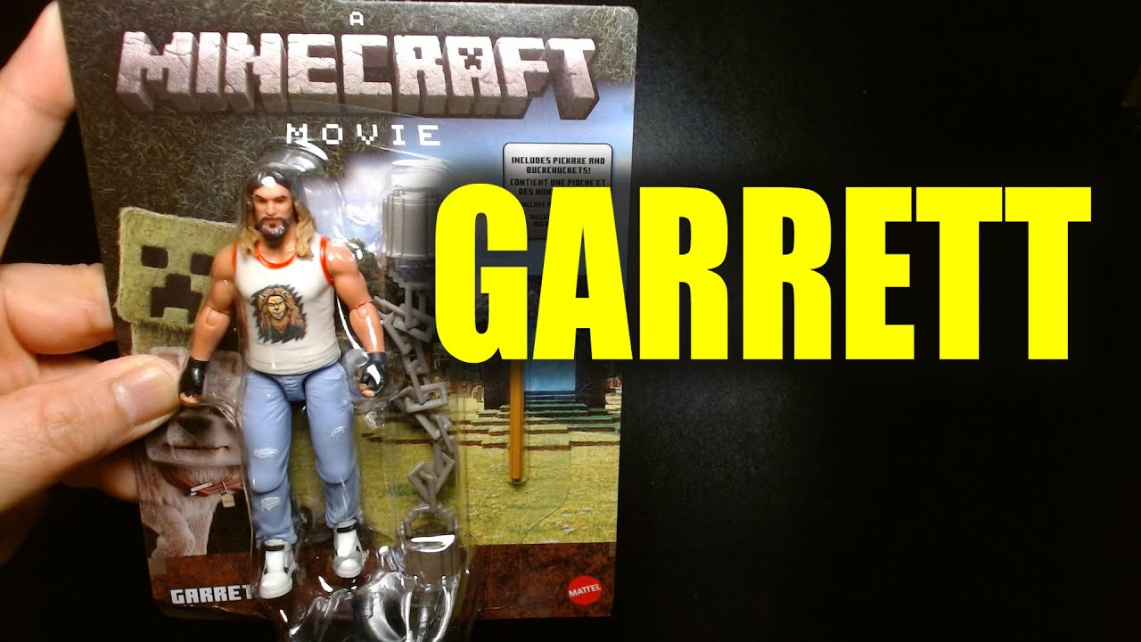 Mattel Minecraft Movie Garrett Jason Momoa Action Figure Review - YouTube