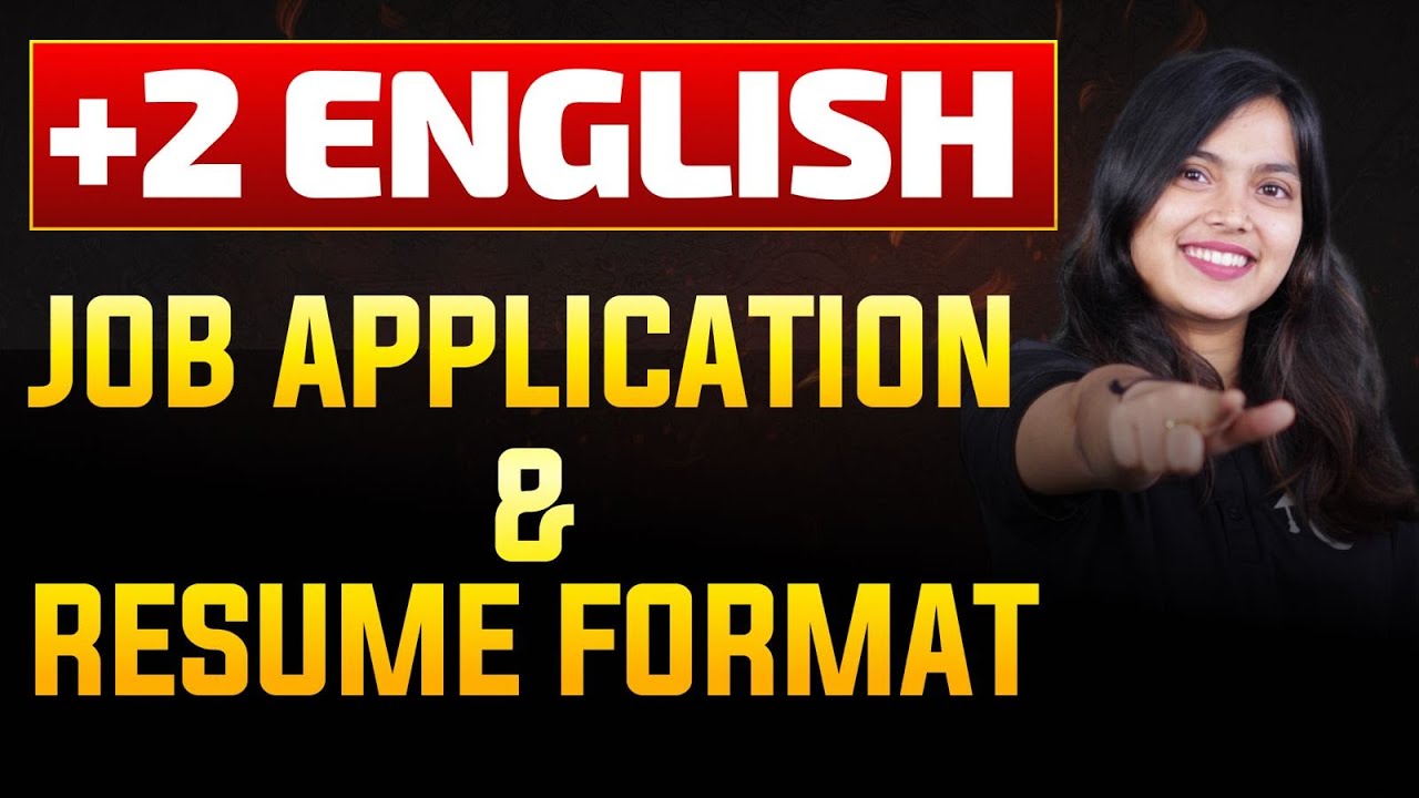 Plus Two English Model Exam | Job Application and Resume | Eduport Plus ...