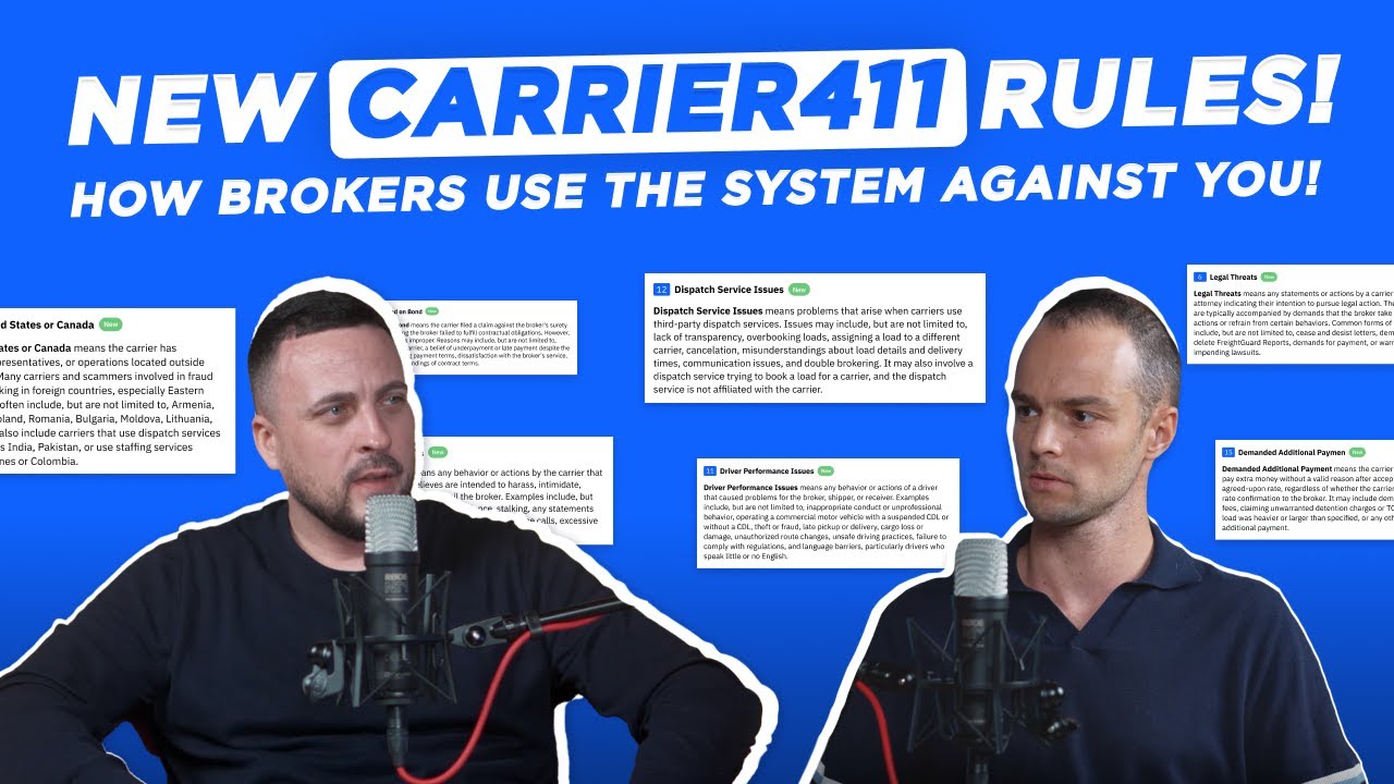 New Carrier411 Rules | How Brokers Use the System Against You! - YouTube