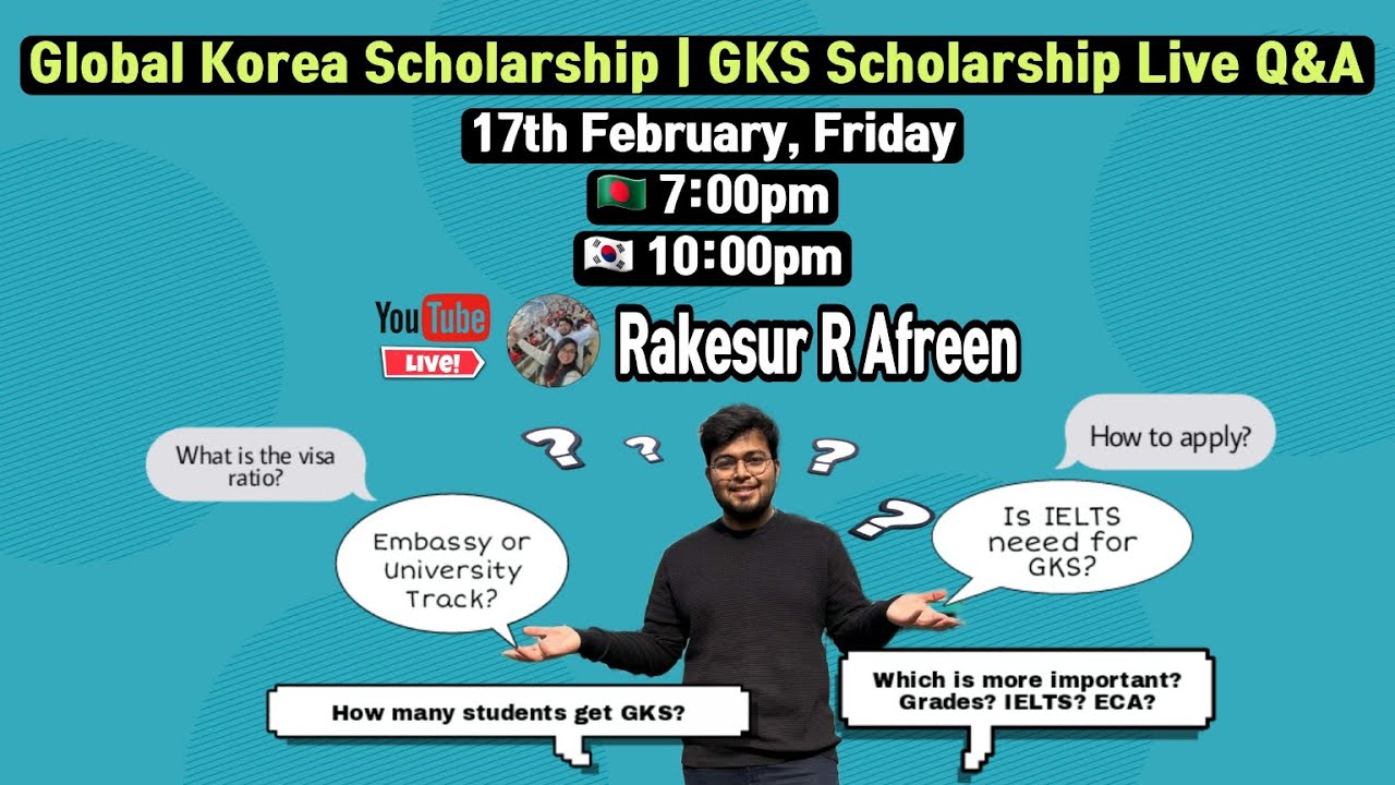 Global Korea Scholarship | GKS Scholarship Live Q&A Session | Study in ...