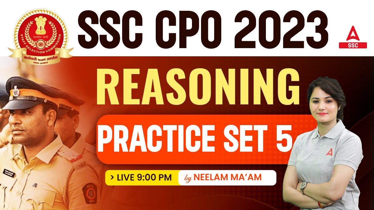 SSC CPO 2023 | SSC CPO Reasoning Classes Practice Set 5 | Reasoning by ...