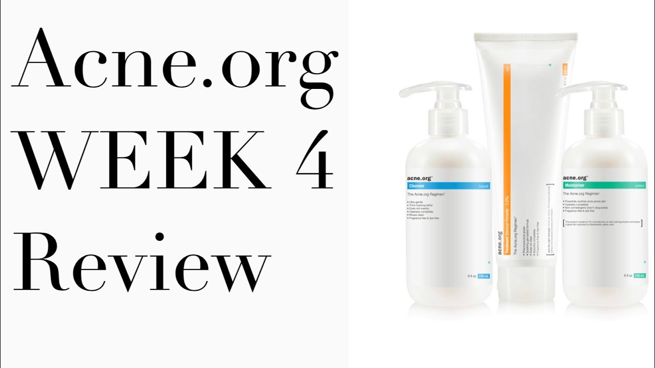 The Acne.org Regimen | Acne Treatment | WEEK 4 Review - YouTube